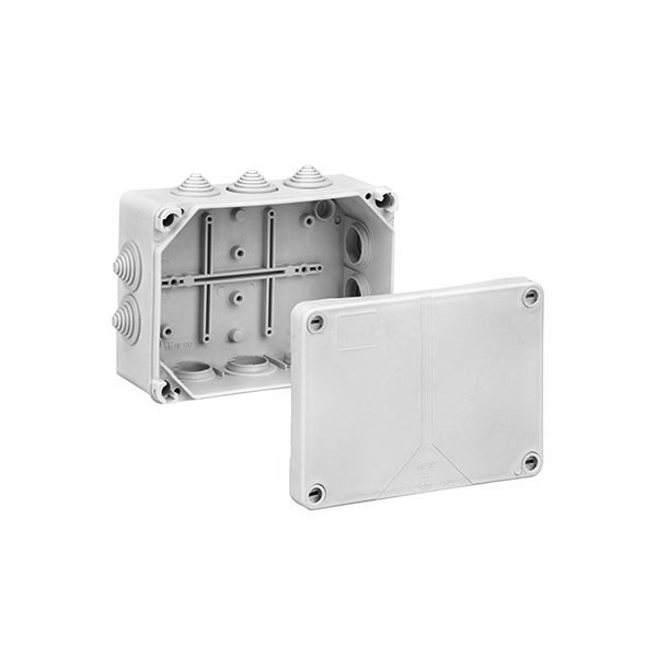 IP55 Weatherproof Grey Large Junction Box Housing 164x119x77mm (UK)